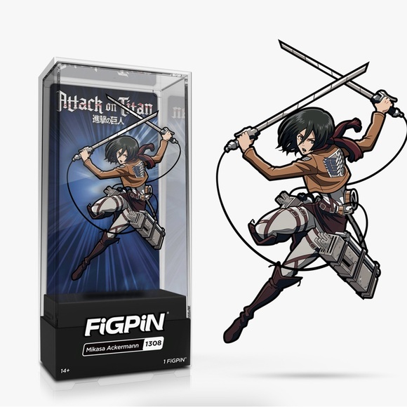 FiPin | Toys | Figpin Attack On Titan Mikasa Ackermann 3in Collectible Enamel Pin | Poshmark